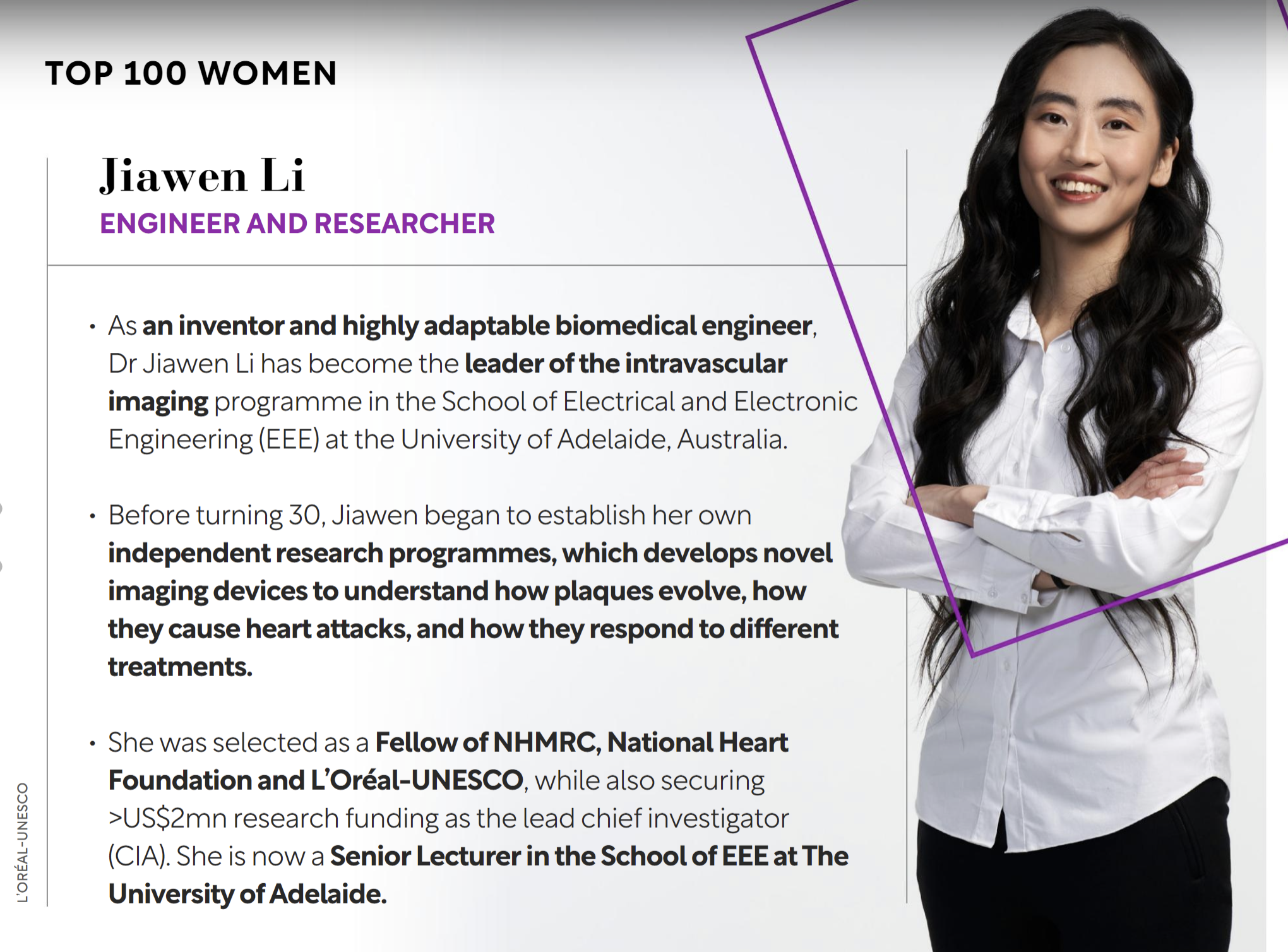 Associate Professor Jiawen Li | Researcher Profiles